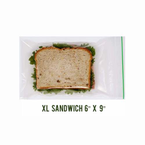 Biodegradable Ziplock XL Sandwich Bags [6" x 9”, 100 Count] – A Little ...